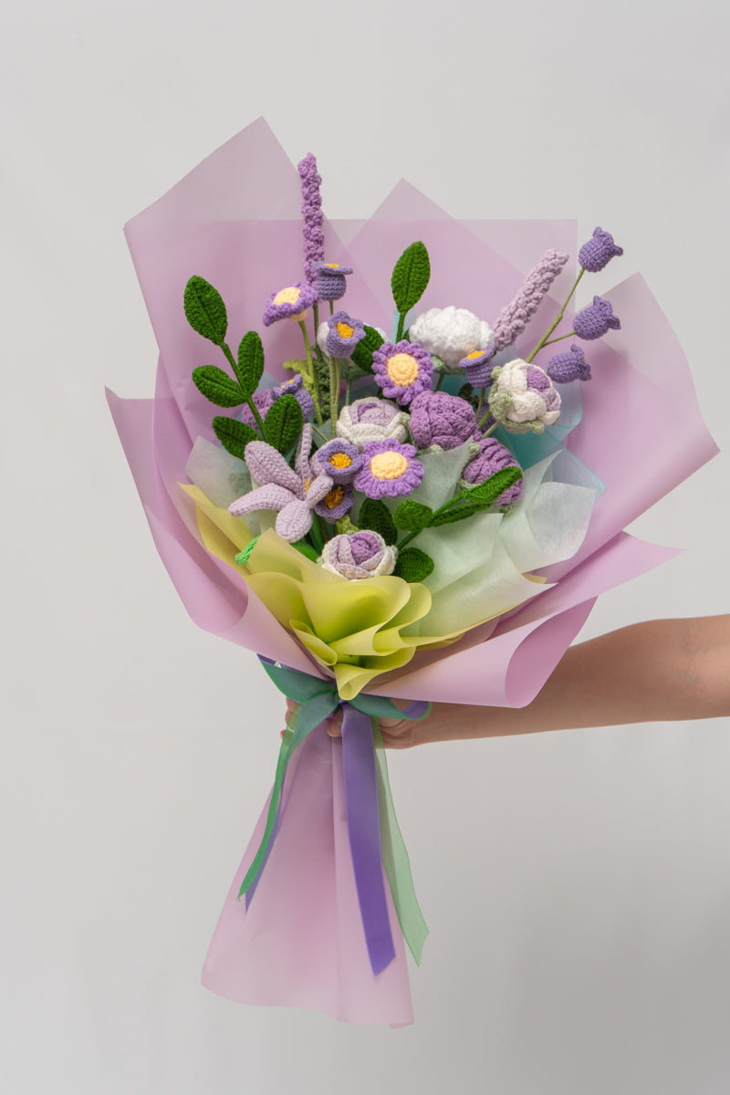 Extravagant Purples – The Crochet Flower Company